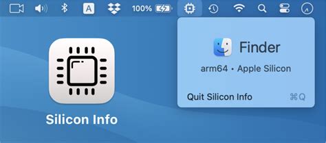 Macで実行しているアプリがintel X8664かapple Silicon Arm64アーキテクチャかをメニューバーに表示してくれる