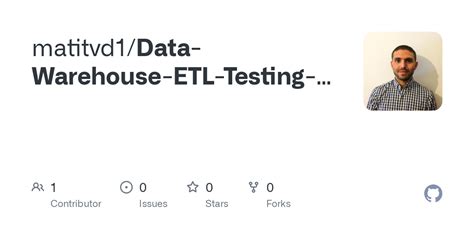 Github Matitvd1 Data Warehouse Etl Testing Data Quality Management