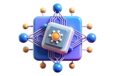 Ai Powered Quantum Computing Vector Concept As A Minimalistic Abstract