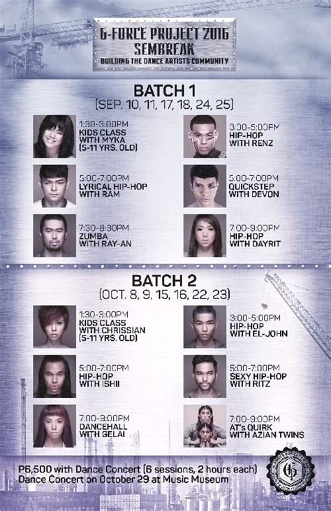 G Force Project Sembreak Dance Workshop 2016 Philippine Primer