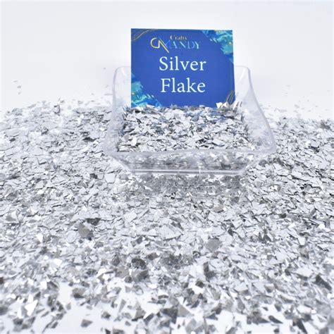 Glitter Chunky Silver Flake 1 Oz Craftymandytx Craftymandytx