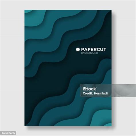 Latar Belakang Abstrak Modern Seni Kertas Atau Gaya Potong Kertas Ilustrasi Stok Unduh Gambar