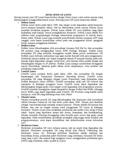 Jenis Linux Pdf