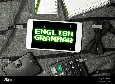 Sign Displaying English Grammar Concept Meaning Courses Cover All