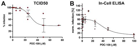 Pdc 109 Effects On Live Cov 2 Infection In Cell Culture The Antiviral