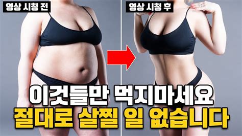 이것만 안 먹어도 절대 비만 돼지 될 일이 없습니다 내장 지방 Youtube