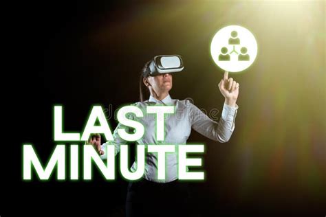 Text Showing Inspiration Last Minute Business Overview Done Or Occurring At The Latest Possible