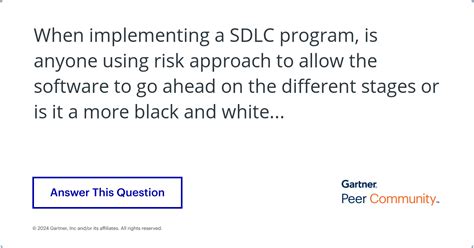 When Implementing A Sdlc Program Is Anyone Using Risk Approach To
