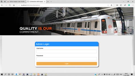 metro rails management project in jsp with source code and report