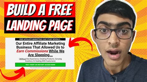 How to Create Free High Converting Landing Page For Affiliate Marketing (Step By Step Tutorial ...