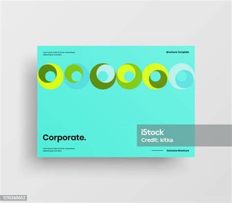 창조적 인 비즈니스 프리젠 테이션 벡터 A4 수평 방향 전면 페이지 모형 현대 기업 보고서는 추상적 인 기하학적 일러스트 디자인 레이아웃을 다룹니다 회사 Id 브로셔