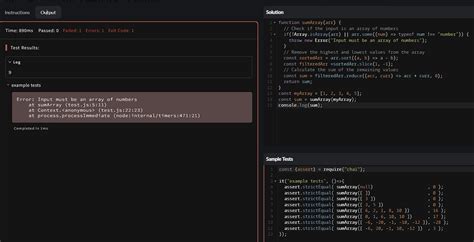 javascript practice sum all the numbers of a given array cq list