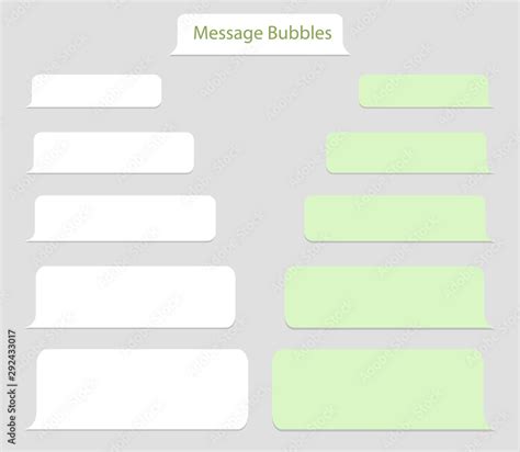 Template Bubble Chat Speech Messageballoon Messenger Screen With