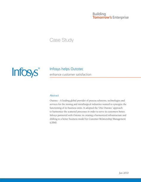 Infosys Customer Relationship Management Crm Solutions