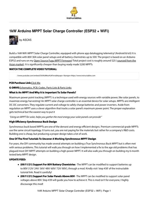 Diy 1kw Mppt Solar Charge Controller Pdf Mosfet Field Effect Diy 1kw Mppt Solar Charge Controller Pdf Mosfet Field Effect