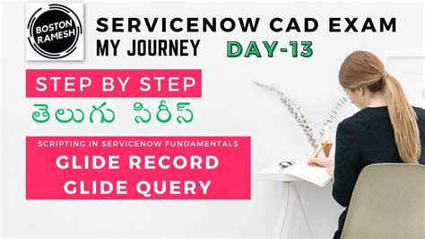 servicenow in telugu day 13 gliderecord basics explained boston