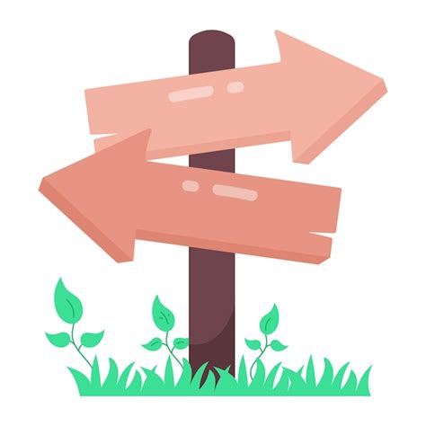 Premium Vector A Sign With An Arrow Pointing To The Left And The Right Arrow Pointing To The