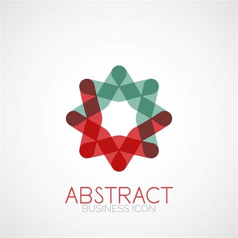 Premium Vector Symmetric Abstract Geometric Shape
