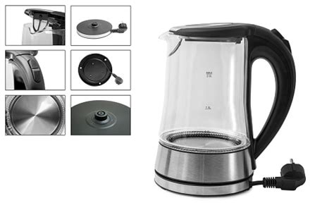 전기 유리 주전자 흰색 배경에 고립입니다 유리 하 고 스테인리스 차 주전자입니다 국내 가전 제품입니다 가정용 가전 제품입니다 주방 가전 0명에 대한 스톡 사진 및 기타