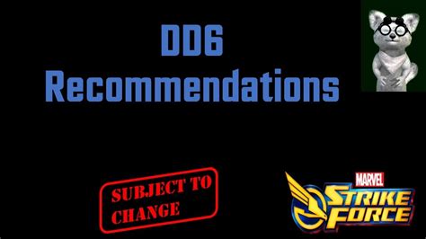 Msf Dd6 Recommendations As Of 06152023 Youtube