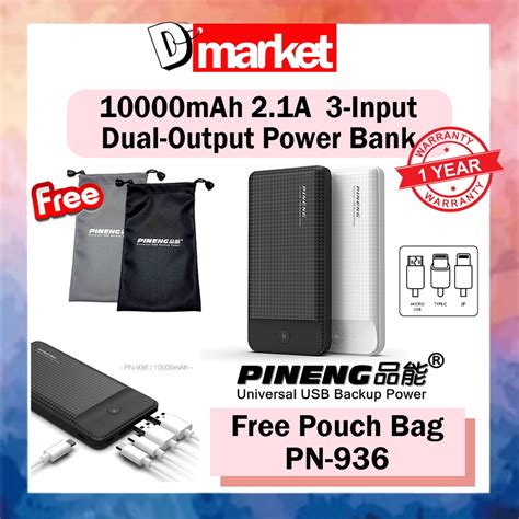 Pineng Powerbank Pn Pn Powerbank Mah Pineng Original Powerbank Power Bank Shopee