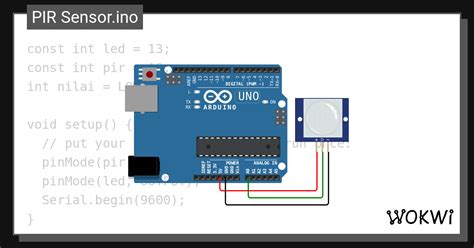 PIR Sensor Ino Wokwi ESP STM Arduino Simulator