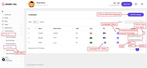 how to manage languages