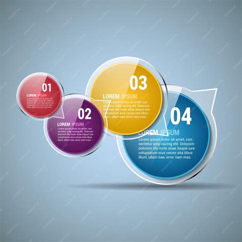 Premium Vector Circular Speech Infographic
