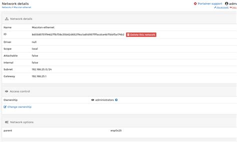 Macvlan Driver Getting Created As Null Driver Network · Issue 2478 · Portainerportainer · Github