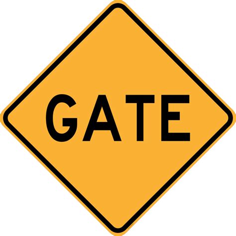 W5 14 Gate Sign Australian Compliant National Safety Signs