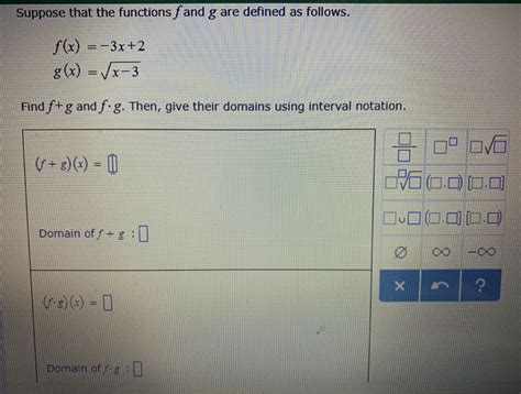 solved suppose that the functions fand g are defined as