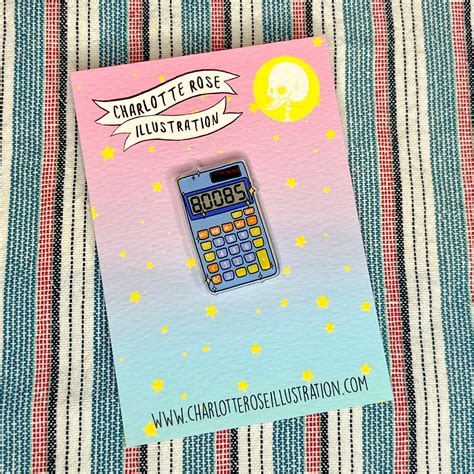 Boobs Calculator Pin Charlotte Rose Illustration