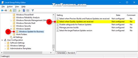 Windows Update Defer Feature And Quality Updates In Windows Tutorials