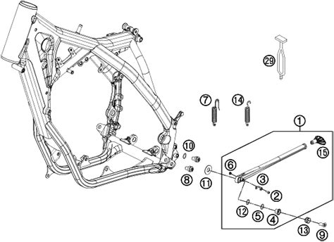 Ktm Newcastle 250 Xc Us 2014 Side Center Stand