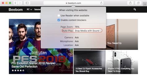 How To Block Autoplaying Videos In Safari On High Sierra Beebom