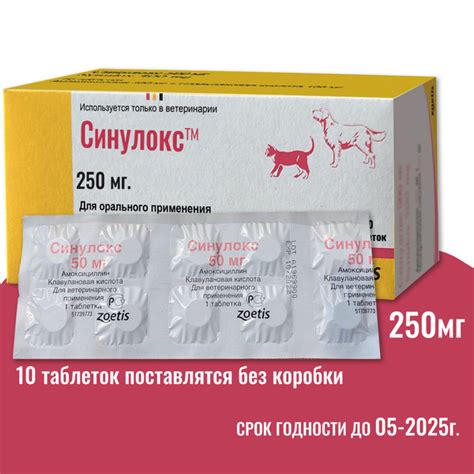 Синулокс 250 мг., препарат противовоспалительный, 10 таблеток, купить ...