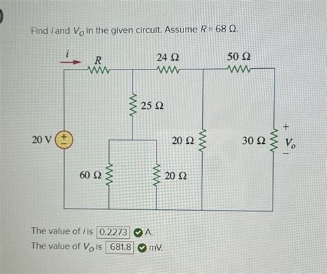 Solved Find I And V O In The Given Circuit Assume Chegg