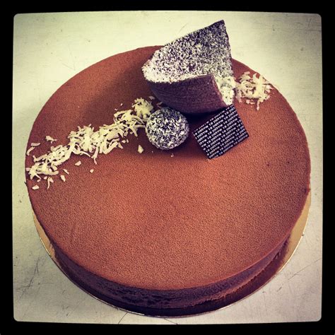 Milk Chocolate Coconut Mousse With A Coconut Brûlée Centre And A Coconut Dacquoise Base