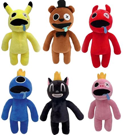 Hot Ро блокс Rainbow Friends Plush Toy Little Blue Man Little Green Man