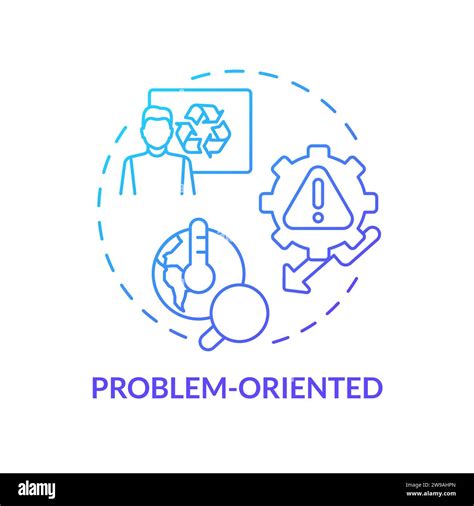 Thin Line Simple Gradient Problem Oriented Icon Concept Stock Vector Image And Art Alamy