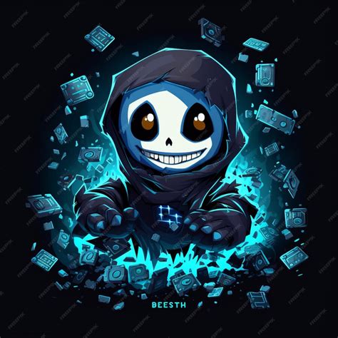 Premium Ai Image Byte Banshee Cute And Amusing Gaming Logo