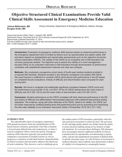 Pdf Objective Structured Clinical Examinations Provide Valid Clinical Skills Assessment In