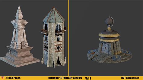 Artstation Kitbash Fantasy Assetstexture Vol 1 Game Assets Artstation Kitbash Fantasy Assetstexture Vol 1 Game Assets