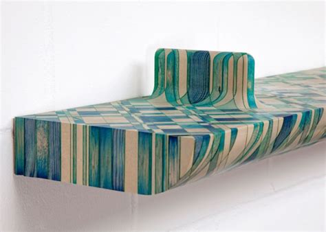 Raw Edges Shapes Wooden Furniture To Reveal Colourful Patterns
