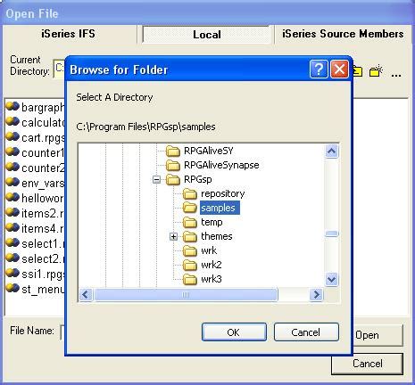 Open File Dialog