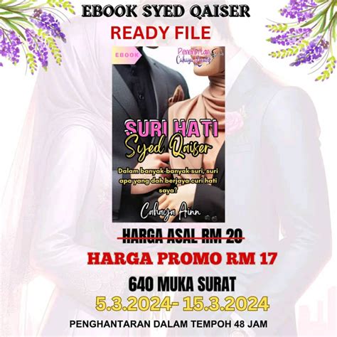 Suri Hati Syed Qaiser Cahaya Ainn Ready File Shopee Malaysia