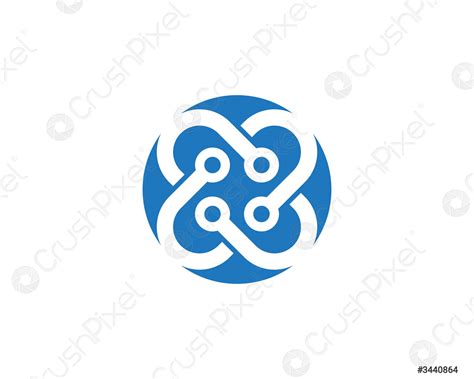 Abstract Unity Vector Logo Design Template Stock Vector Crushpixel
