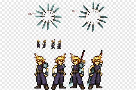Cloud Strife Sprite Sheet