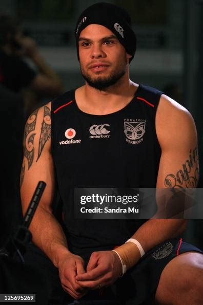 Sam Rapira Is Interviewed During A New Zealand Warriors Nrl Media