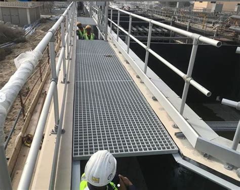 Gfrp Open Mesh Pedestrian Grating 38 Mm Al Mustaqbal Fiber Glass Llc